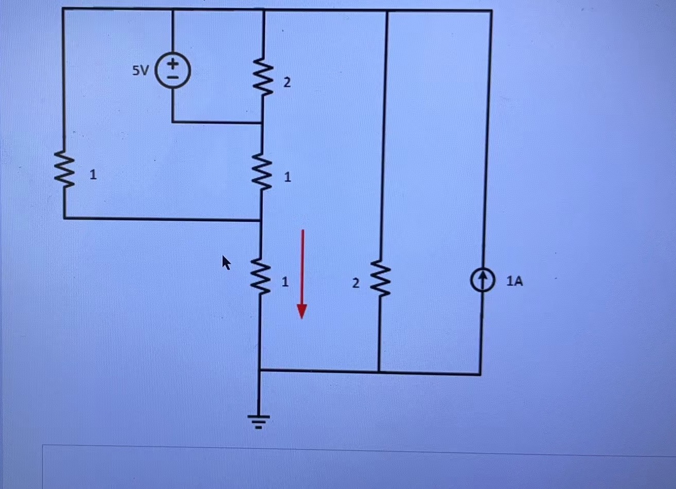 Solved Calculate the current of the red arrow | Chegg.com