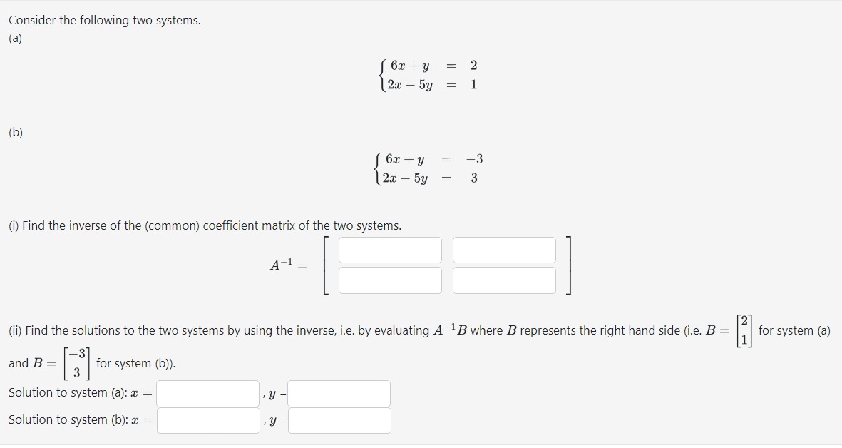 Solved Consider the following two | Chegg.com