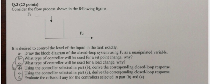 Solved 0.3 (25 points) Consider the flow process shown in | Chegg.com