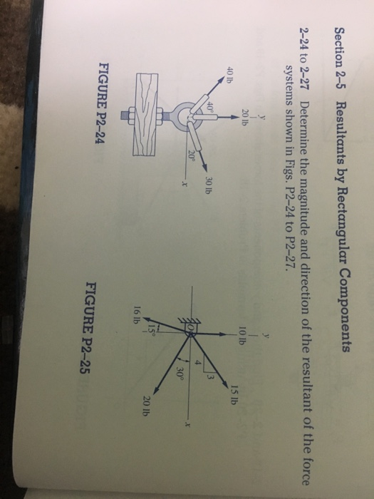 Solved Section 2-5 Resultants by Rectangular Components 2-24 | Chegg.com