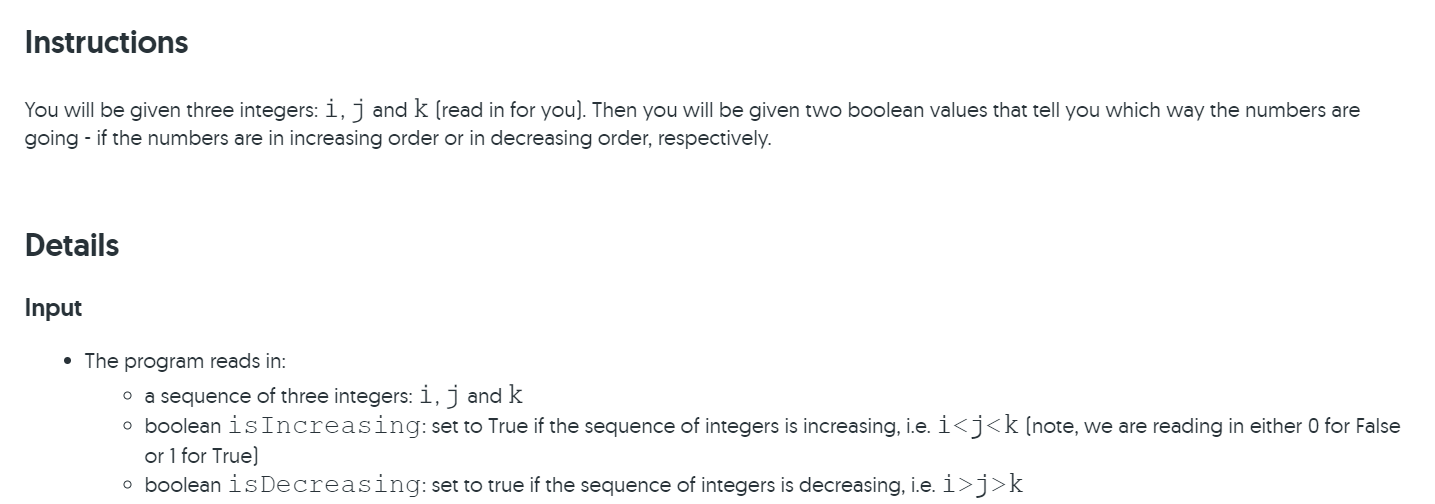 Solved Processing • Based on the boolean values read in | Chegg.com