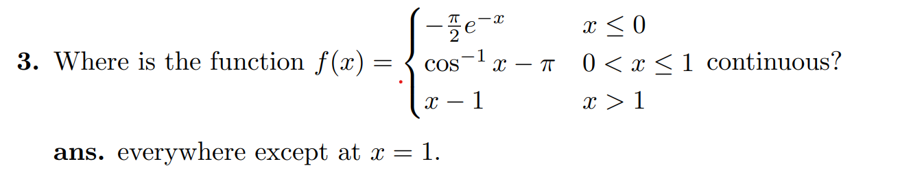 Solved 3. Where is the function f(x) = = COS X K2 ans. | Chegg.com