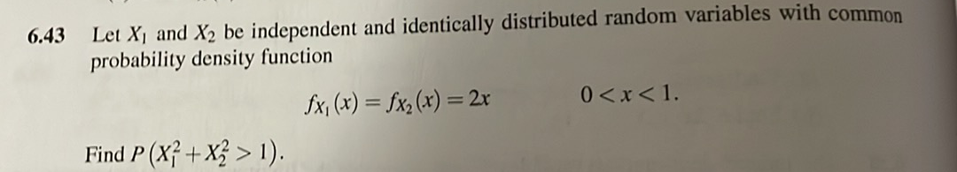 Solved 13 Let X1 and X2 be independent and identically | Chegg.com