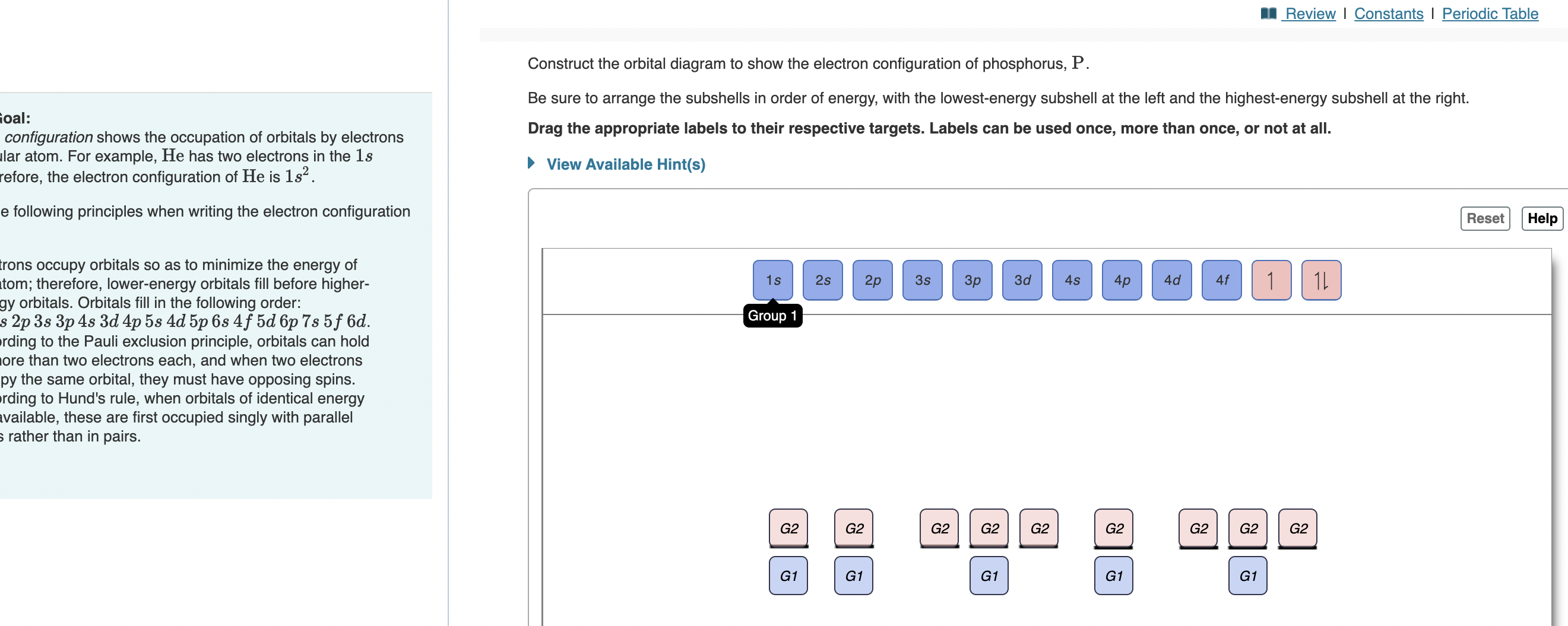 Solved Construct the orbital diagram to show the electron | Chegg.com