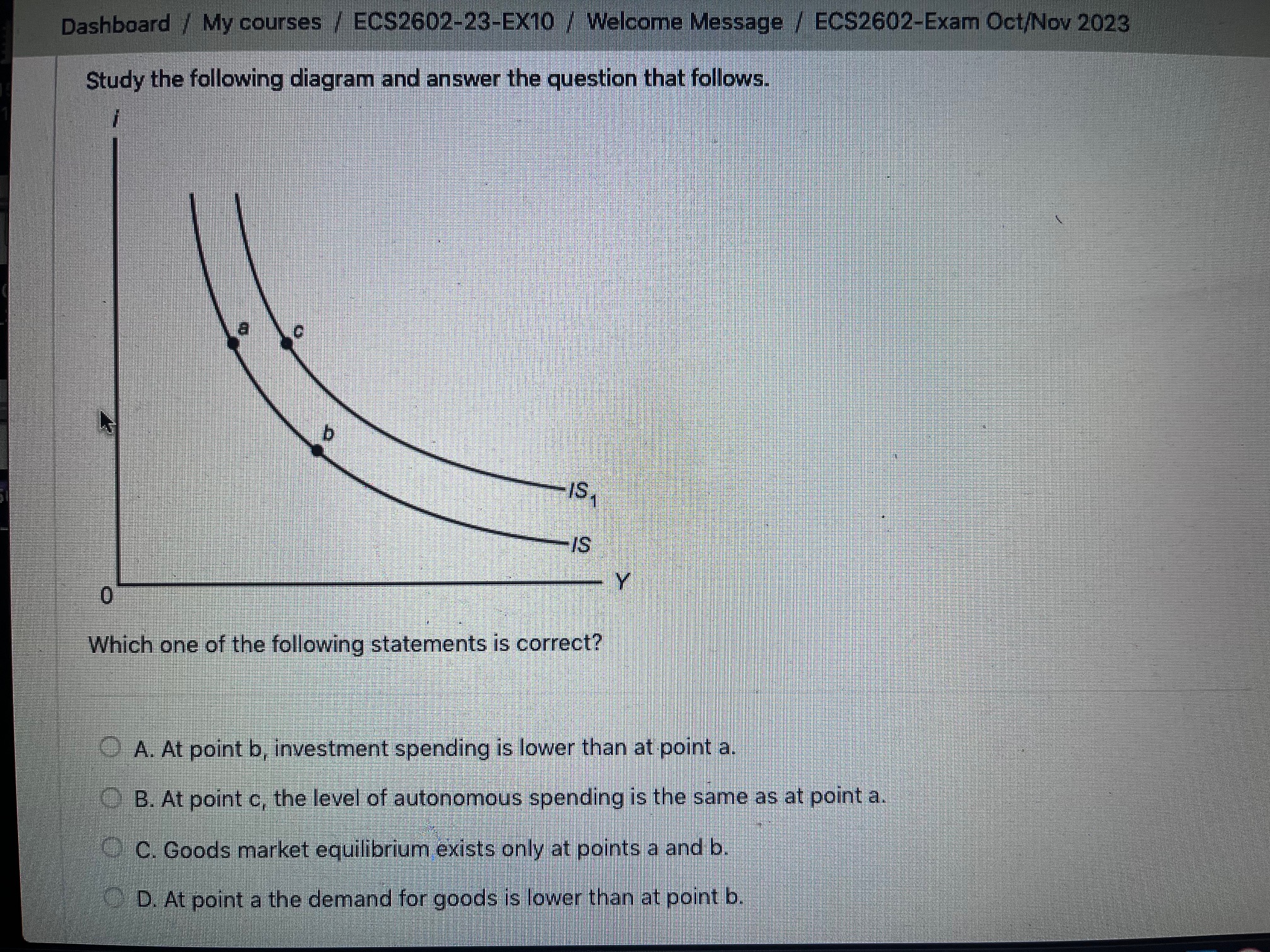 Solved Dashboard / ﻿My courses / ﻿ECS2602-23-EX10 / ﻿Welcome | Chegg.com