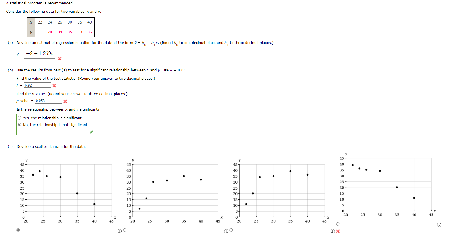 Solved A statistical program is recommended. Consider the | Chegg.com