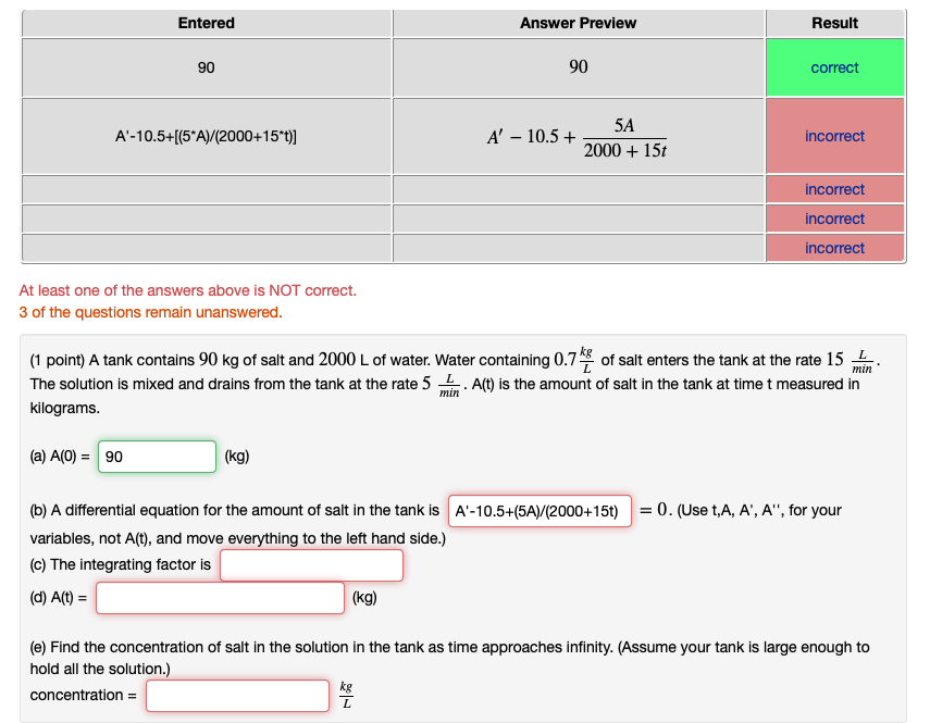 Solved Entered Answer Preview Result 90 90 correct | Chegg.com