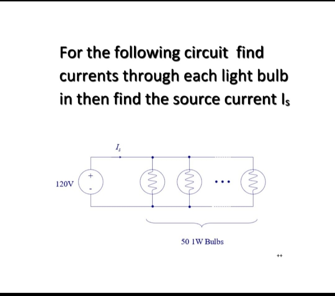 Solved For the following circuit find currents through each | Chegg.com