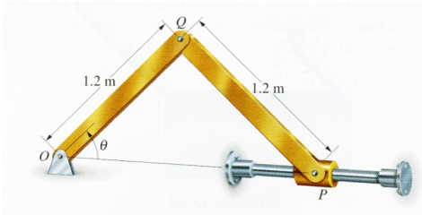 Solved In the mechanism illustrated in figure 12, the angle | Chegg.com