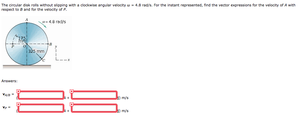 Solved The circular disk rolls without slipping with a | Chegg.com