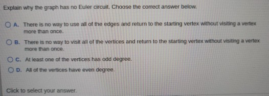 Solved Draw a graph that has a Hamilton circuit but no Euler | Chegg.com