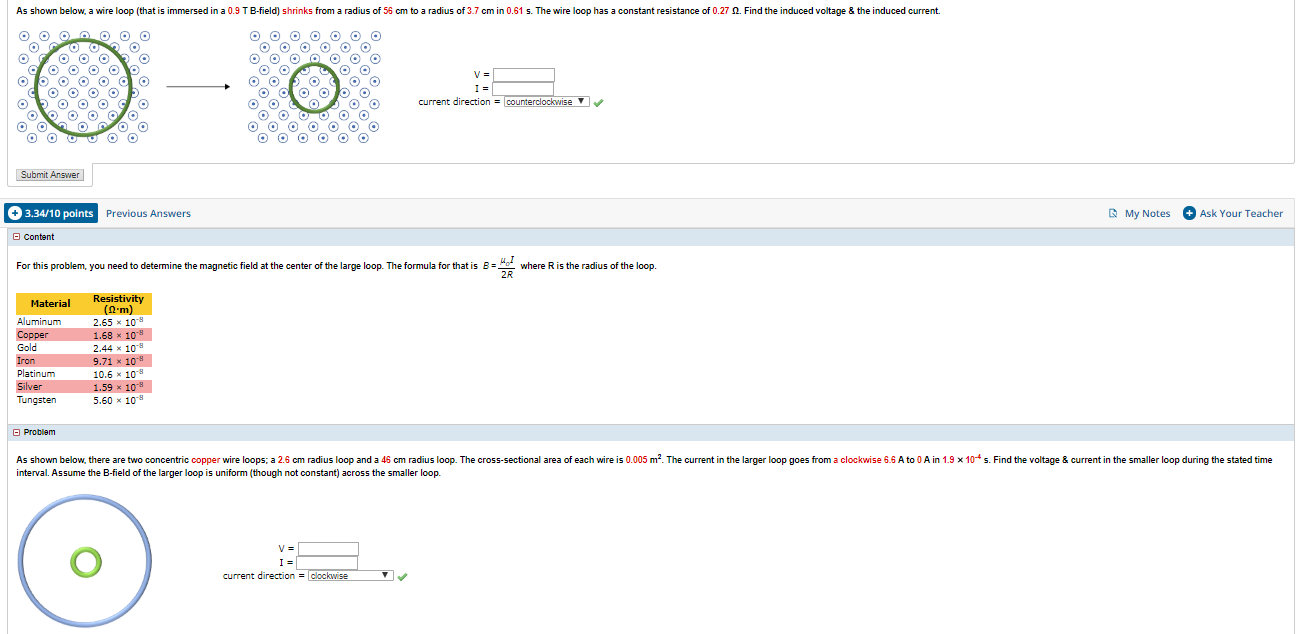 Solved As shown below, a wire loop (that is immersed in a | Chegg.com