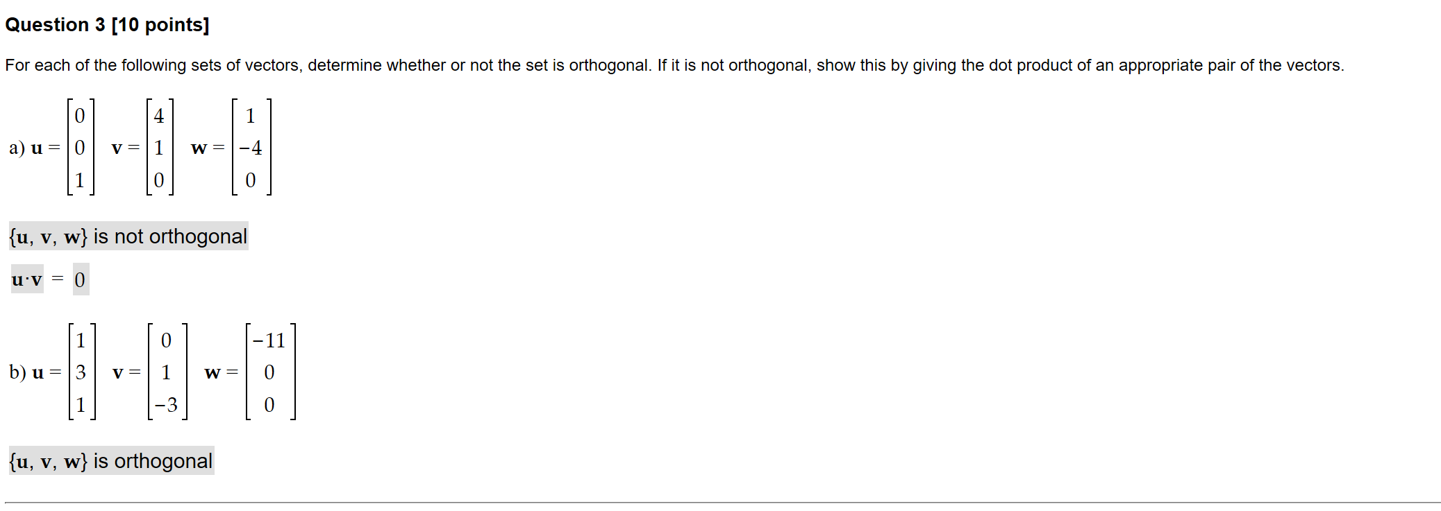 Solved Question 3 10 Points For Each Of The Following Sets Chegg
