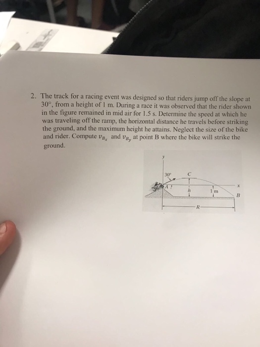 Solved 2. The track for a racing event was designed so that | Chegg.com