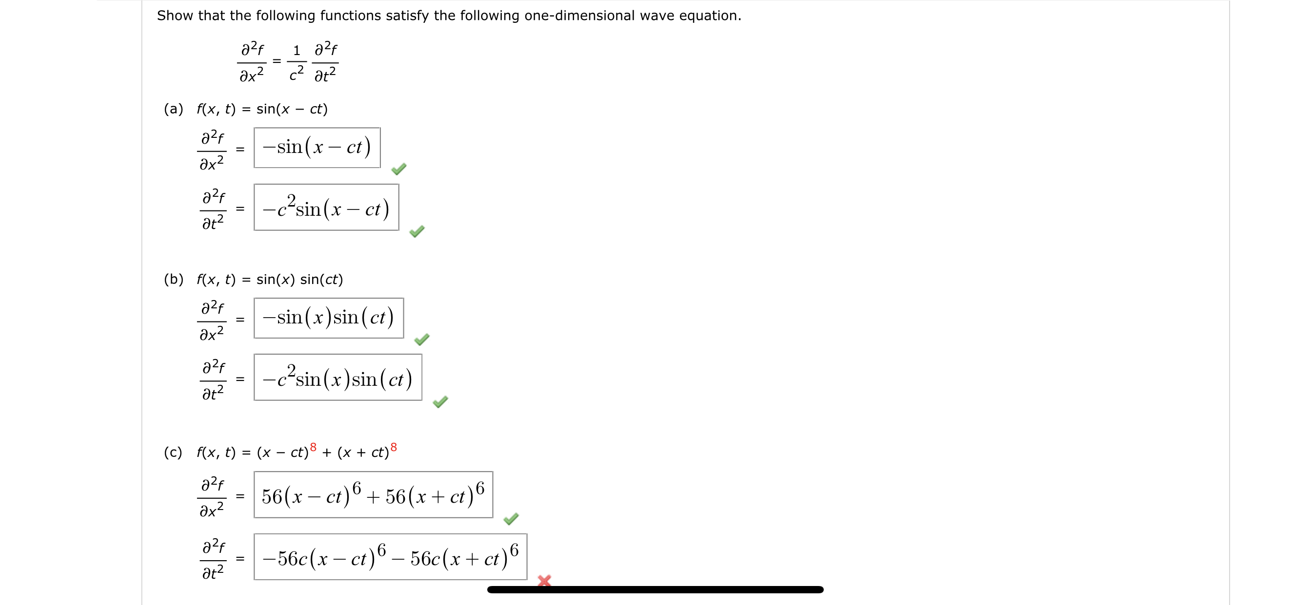 Solved Show that the following functions satisfy the | Chegg.com