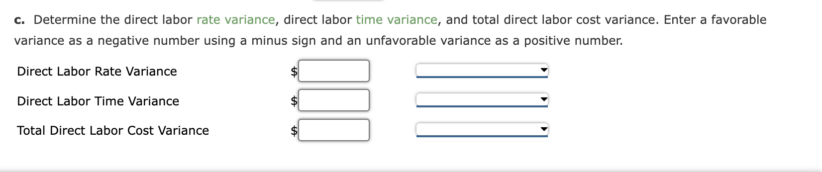 Direct Materials and Direct Labor Variance Analysis | Chegg.com