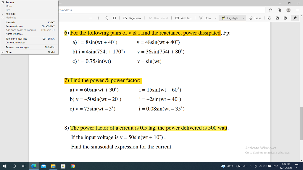 Solved X Restore Move Size - Minimize Maximize eb address + | Chegg.com