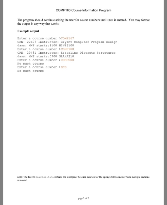Solved Write a program that displays information about the | Chegg.com