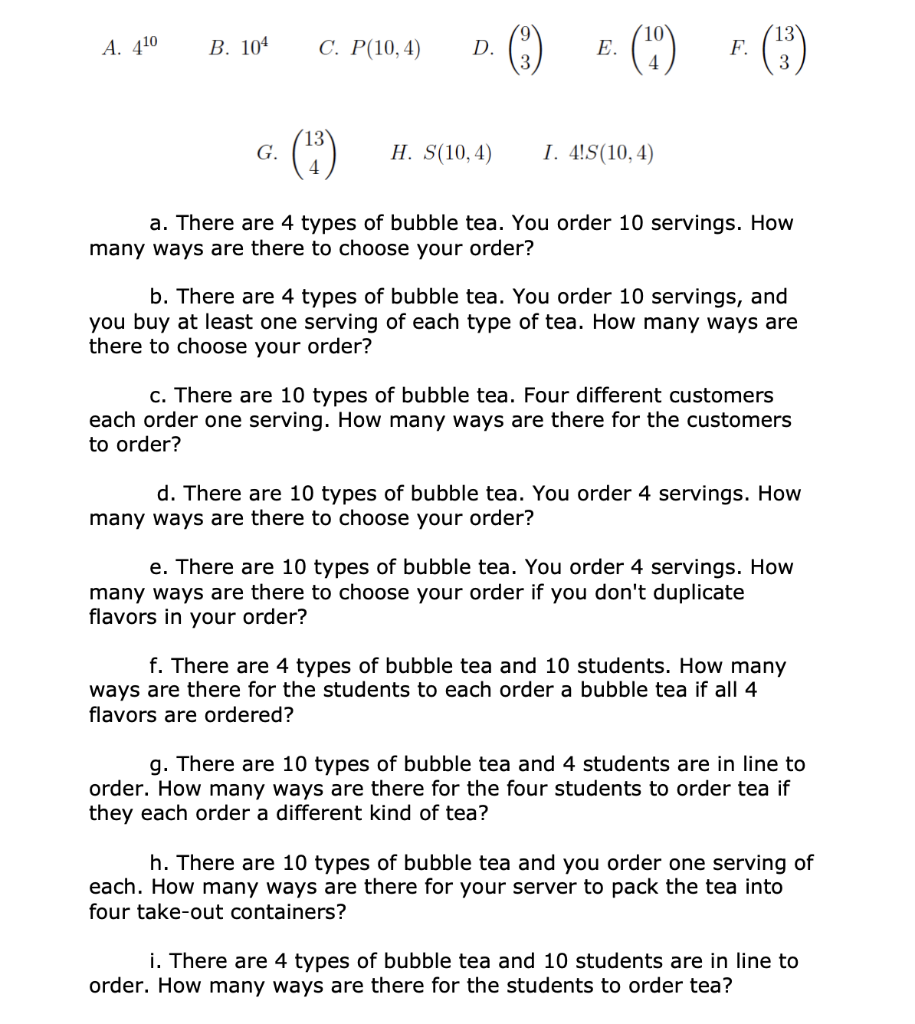 Solved match each answer to their problem, there is one | Chegg.com