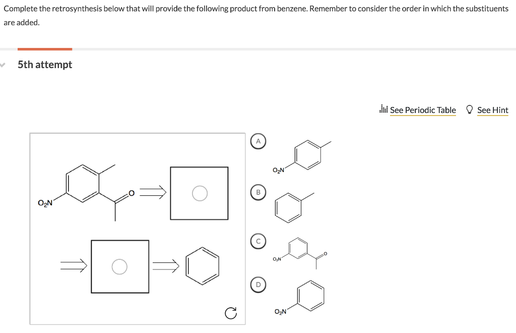 Solved Complete the retrosynthesis below that will provide | Chegg.com
