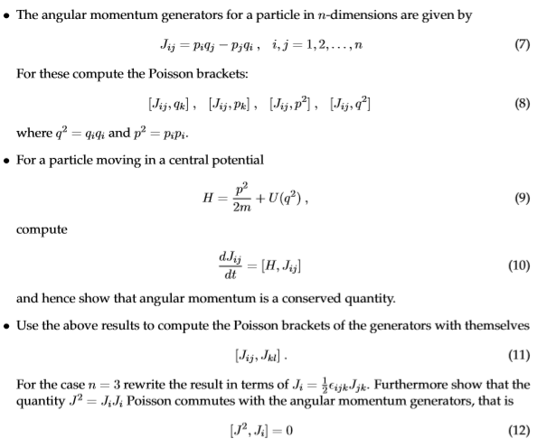 Solved . The angular momentum generators for a particle in | Chegg.com