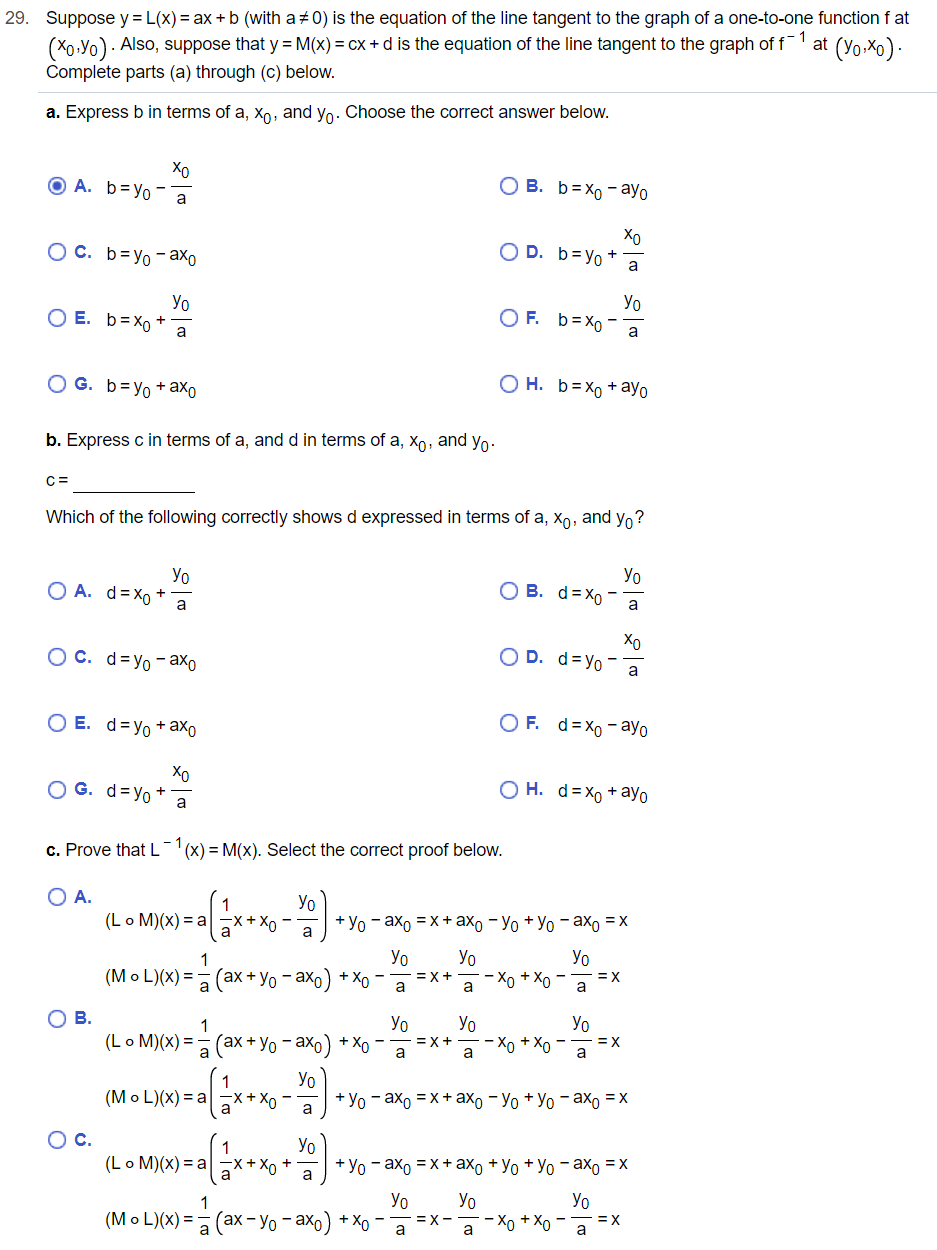 Solved 29 Suppose Ylx Ax B With A 0 Is The 
