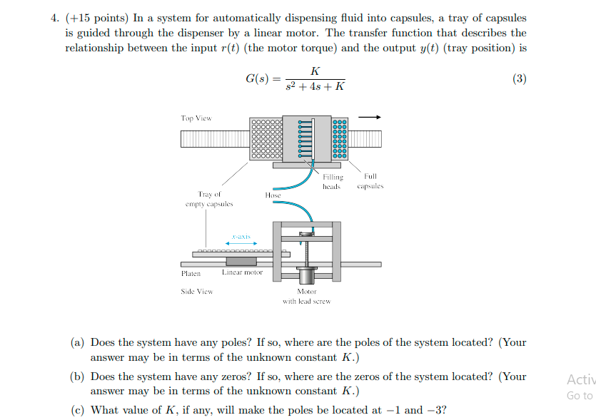 Solved 4. (+15 points) In a system for automatically | Chegg.com