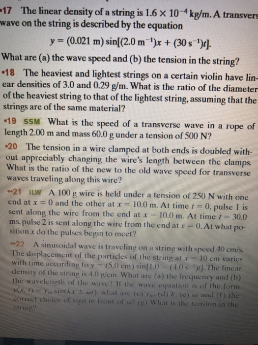 Solved The linear density of a string is 1.6 times 10^-4 | Chegg.com