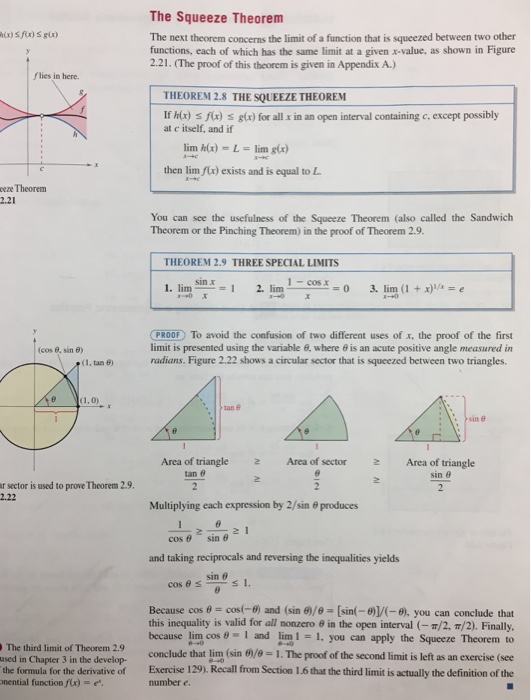 Solved Prove limit of sin(x)/x is 1 and limit of | Chegg.com Solved Prove limit of sin(x)/x is 1 and limit of | Chegg.com