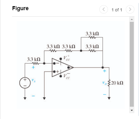 Solved Determine the gain of the inverting amplifier in | Chegg.com