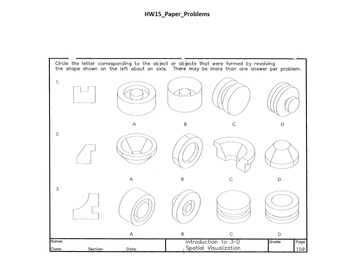 Solved HW15_Paper_Problems Circle the letter corresponding | Chegg.com