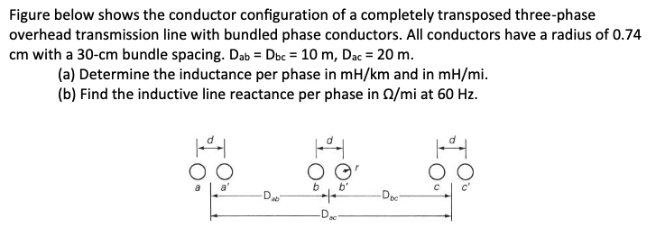 Solved Figure below shows the conductor configuration of a | Chegg.com