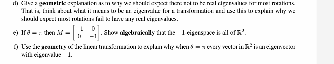 Solved (2 points each) Rotation matrices in R2. Recall that | Chegg.com Solved (2 points each) Rotation matrices in R2. Recall that | Chegg.com