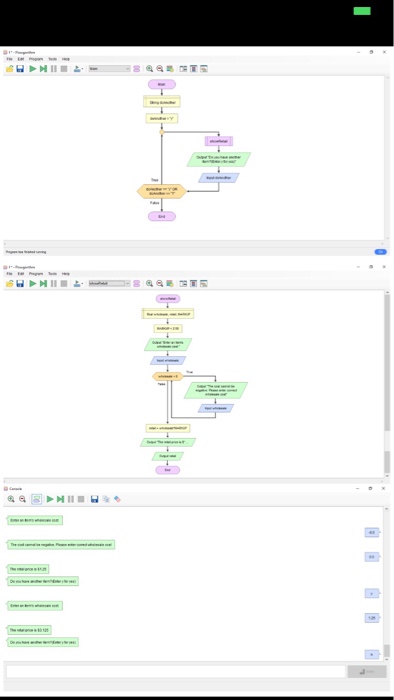 Question: Using Flowgorithm.org, construct flowchart | Chegg.com