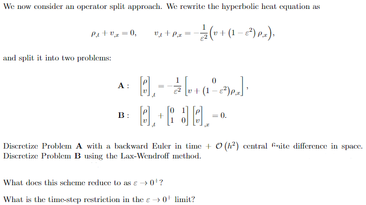 Solved Consider the following 1D system of PDEs: | Chegg.com