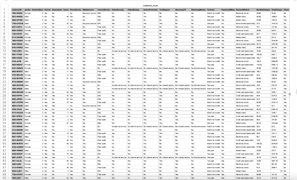 Solved Build a classification model to predict customer | Chegg.com