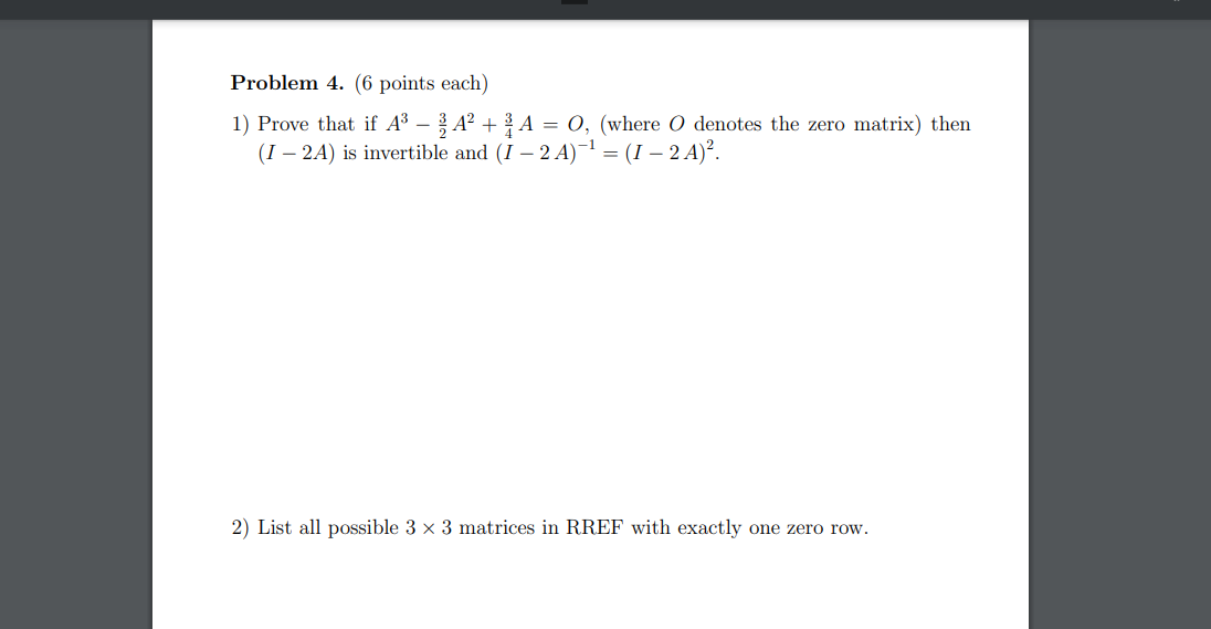 Solved Problem 4. (6 points each) 1) Prove that if A’ – } AP | Chegg.com