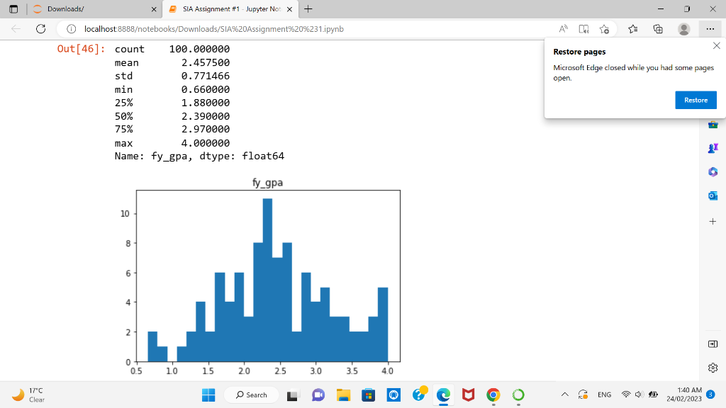 Solved Describe the distributions in terms of shape, center, | Chegg.com