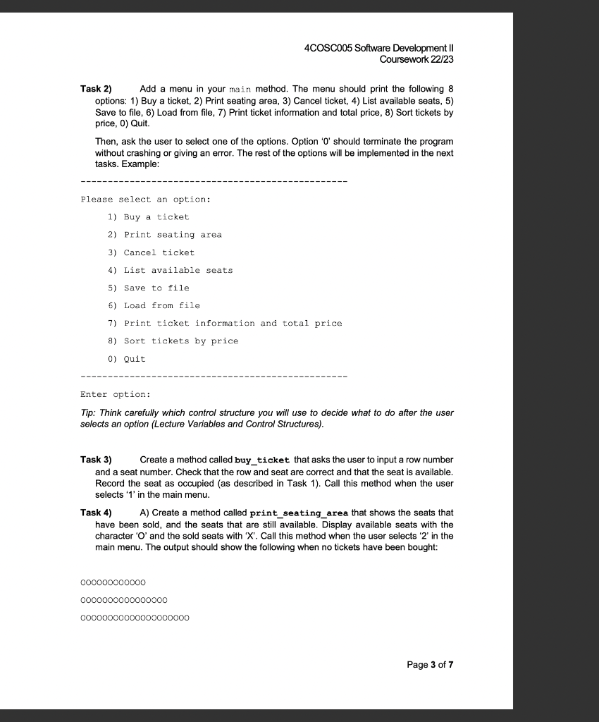 Solved General Notes Use Inbuilt Methods When Possible