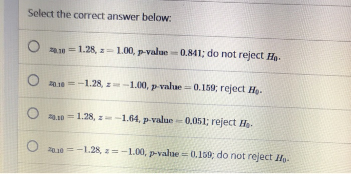 Solved One Proportion Hypothests Testing Test Statistic And