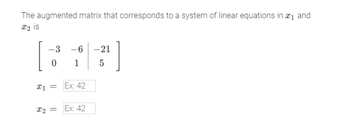 Solved The augmented matrix that corresponds to a system of | Chegg.com