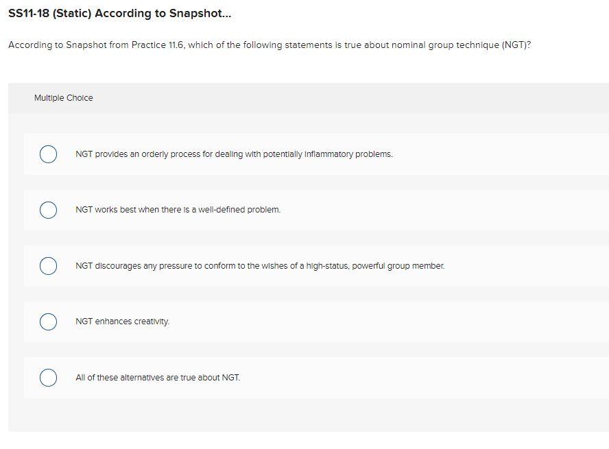 Solved According to Snapshot from Practice 11.6, which of | Chegg.com