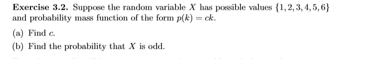Solved Exercise 32 Suppose The Random Variable X Has 1146
