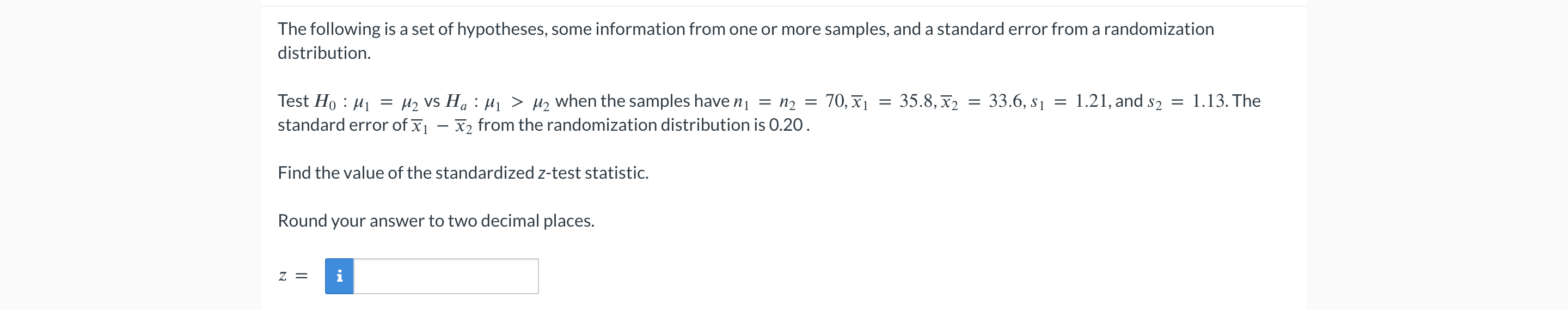 Solved The Following Is A Set Of Hypotheses Some