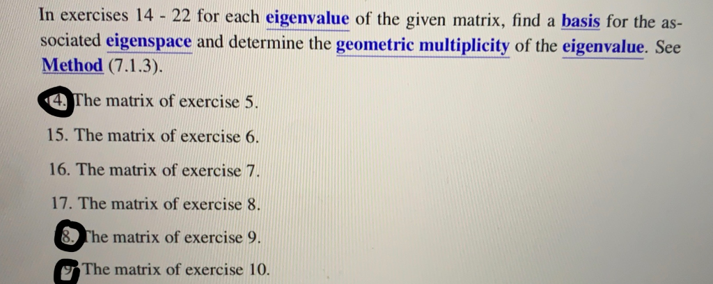 Solved In exercises 14 22 for each eigenvalue of the given | Chegg.com