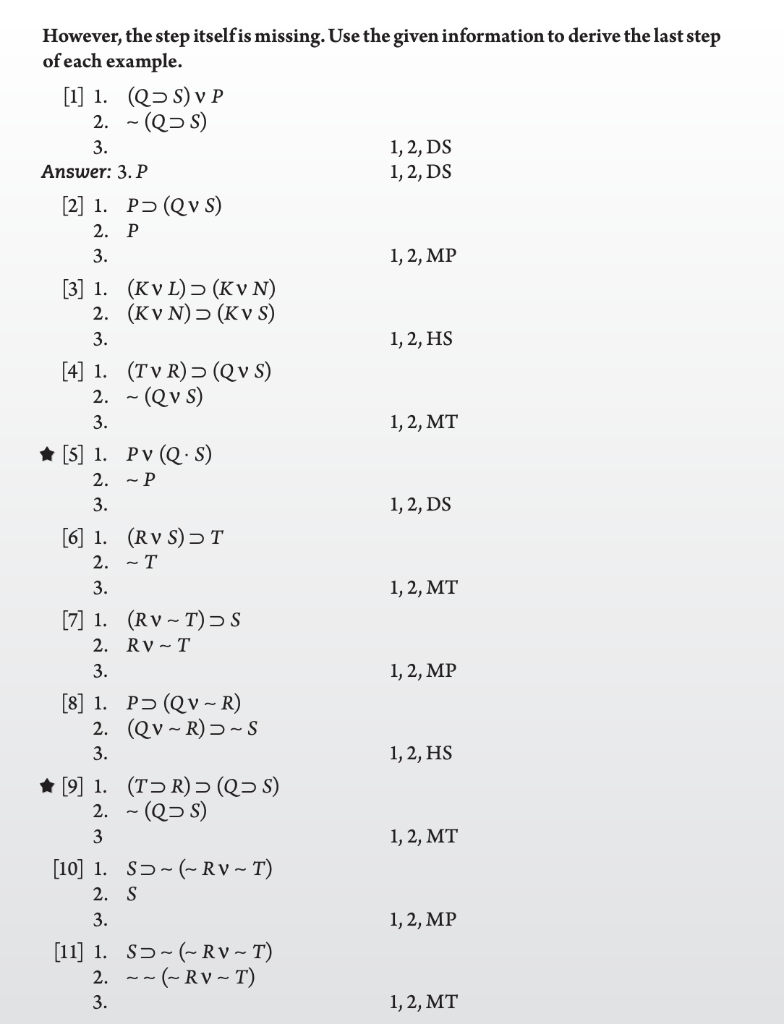 Solved II. The following are more examples of what you may | Chegg.com