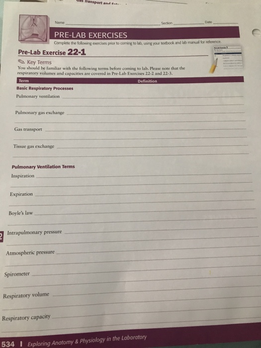 Solved s Transport and Et Section PRE-LAB EXERCISES Complete | Chegg.com