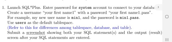 Solved EXTERNALLY CREATE USER username IDENTIFIED { BY | Chegg.com