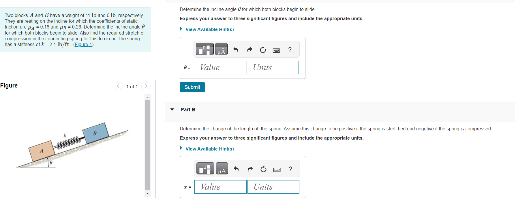 Solved Determine the incline angle θ for which both blocks | Chegg.com