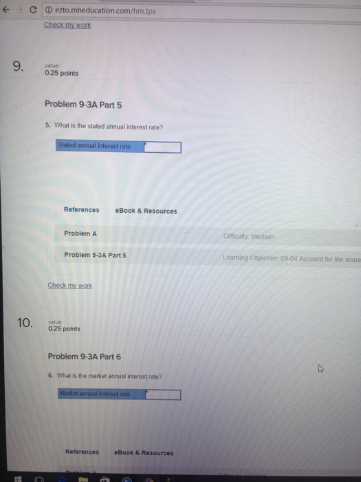 Solved pter 9 Homework-Part 2(10 points) Question Problem | Chegg.com Solved pter 9 Homework-Part 2(10 points) Question Problem | Chegg.com